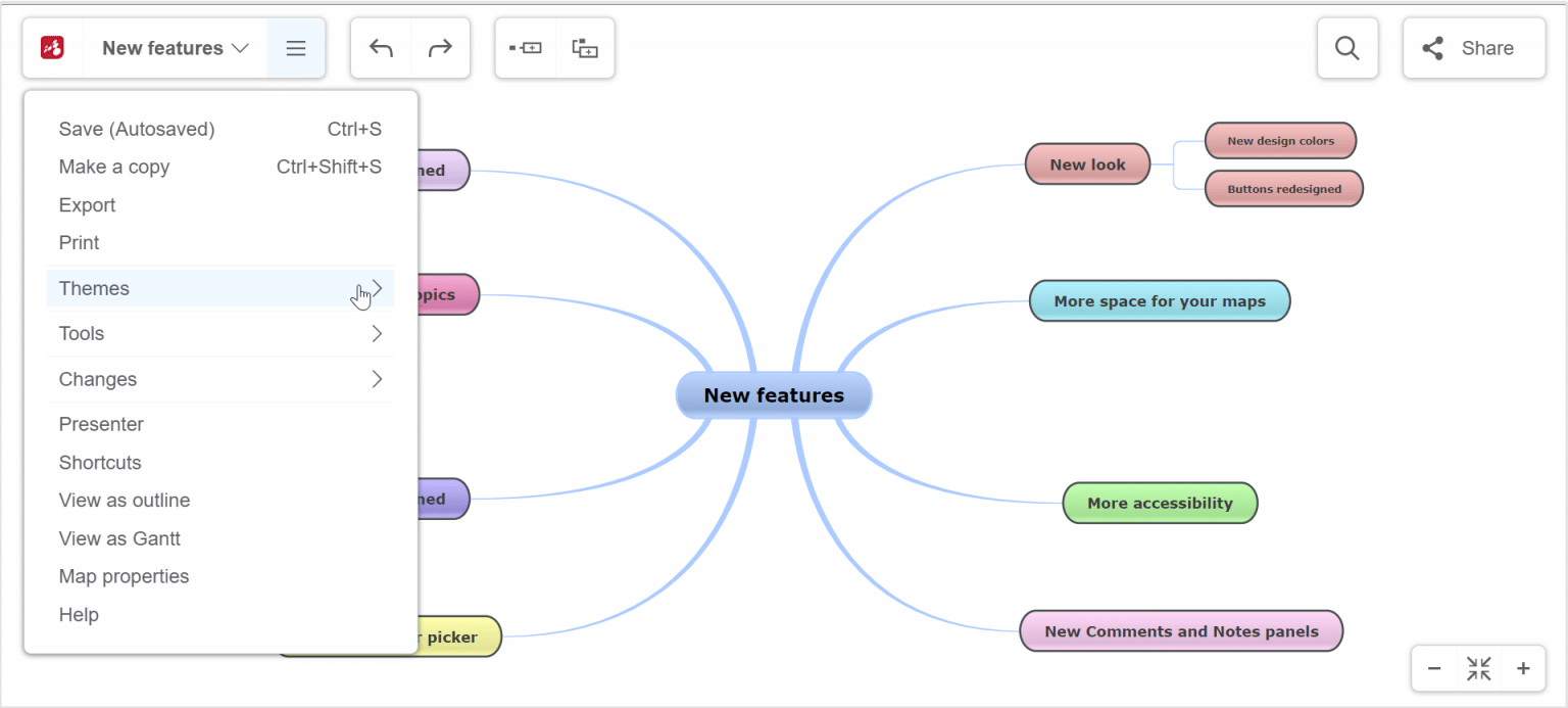 FRESH UPDATE - Mindomo New Graphical User Interface