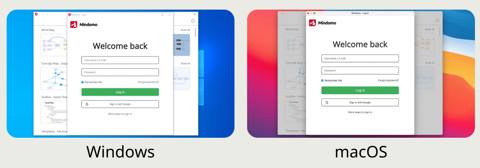 New Desktop Version of Mindomo for Windows and macOS
