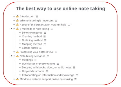 The best way to use Online Note Taking: text, audio, attachments