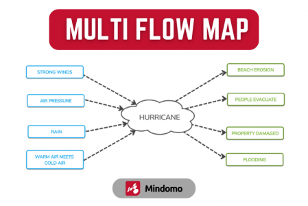 Multi Flow Map - Perfect tool for illustrating Causes and Effects