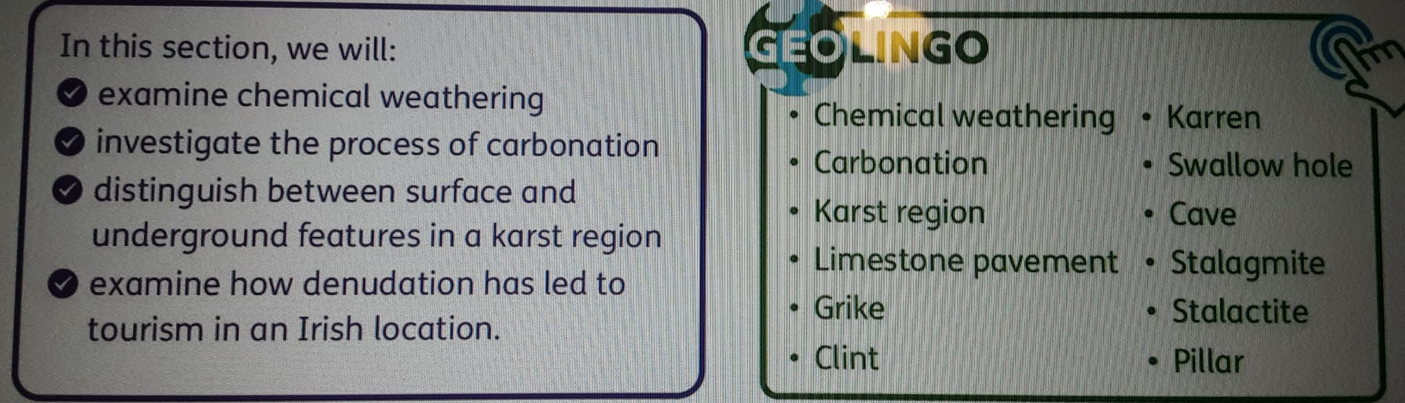 Processes of Denudation chapter 5 Geograph...- Mind Map