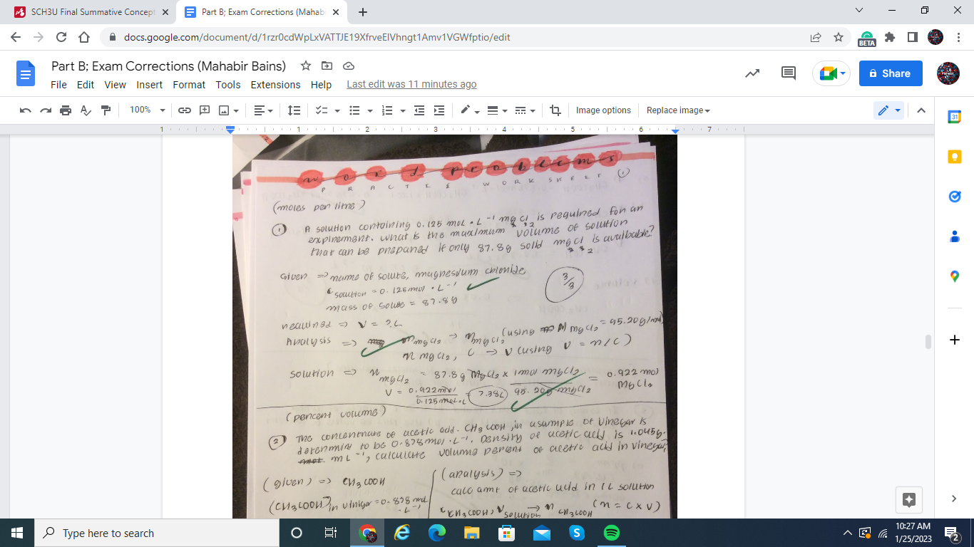 SCH3U Final Summative Concept Map - Mind Map