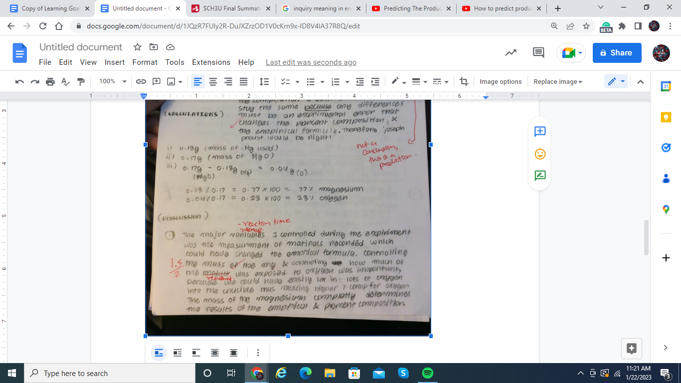 SCH3U Final Summative Concept Map - Mind Map