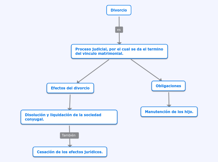Divorcio - Mind Map