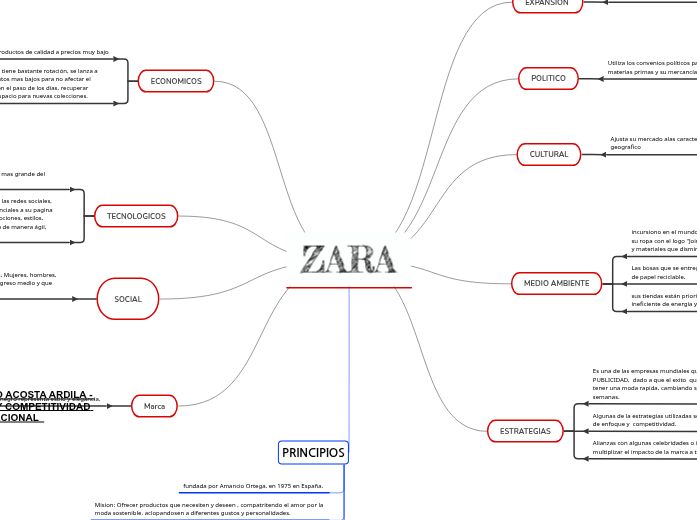 ZARA - NESTOR - Mind Map