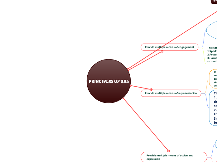 PRINCIPLES OF UDL - Mind Map
