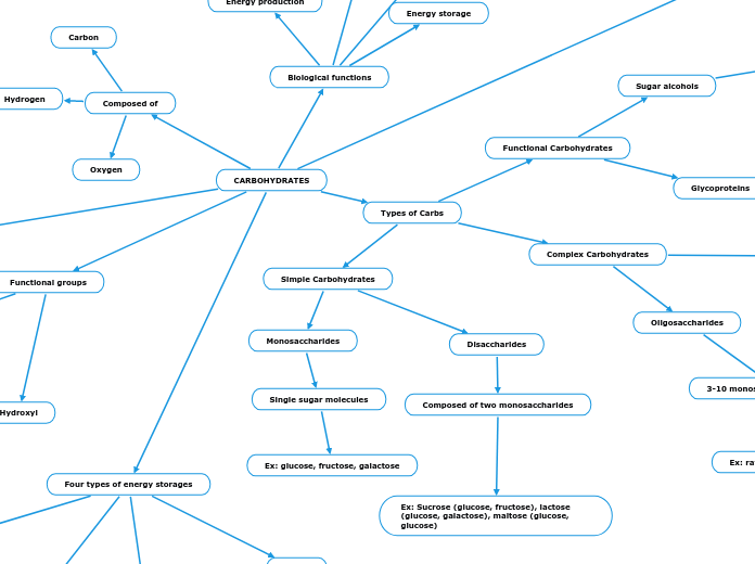 CARBOHYDRATES - Mind Map
