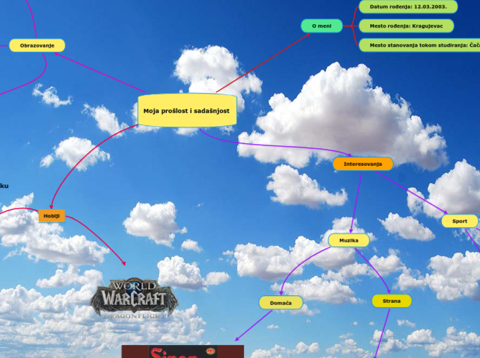 Moja prošlost i sadašnjost - Concept Map