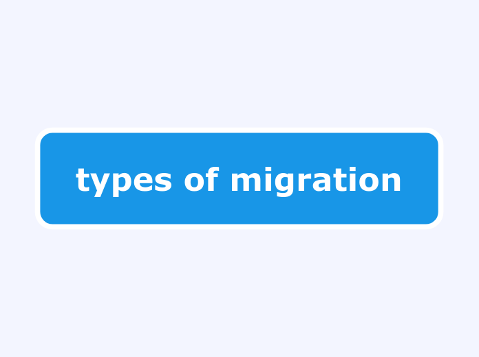 types of migration - Mind Map