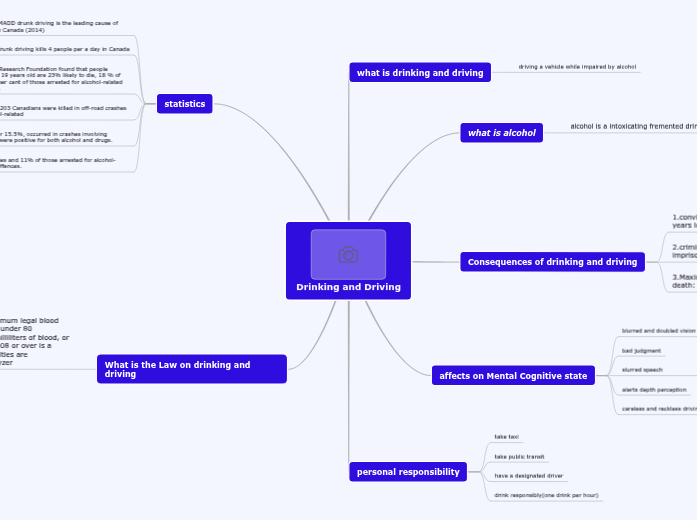 drinking and driving | Mindomo Mind Map