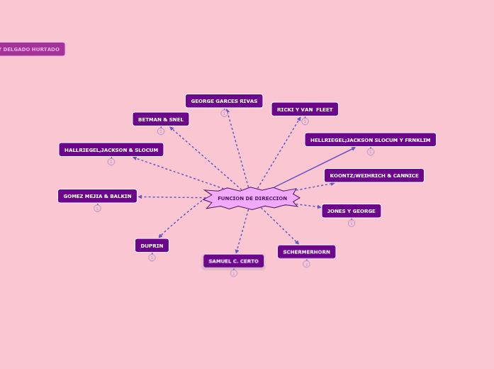 FUNCION DE DIRECCION - Mind Map