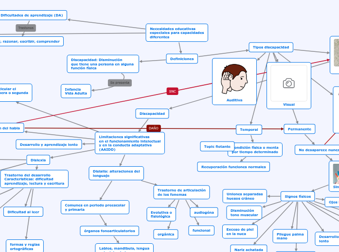 Necesidades educativasespeciales para capa...- Mind Map