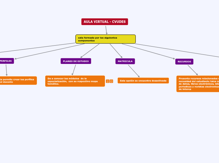 AULA VIRTUAL - CVUDES - Concept Map