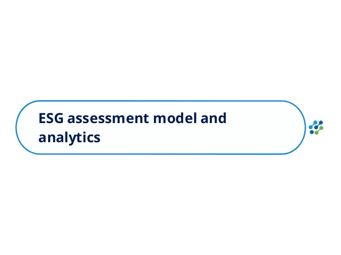 ESG assessment model and analytics - Mind Map
