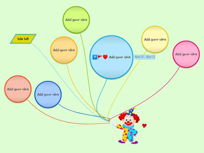 Baloon Brainstorming - Mind Map