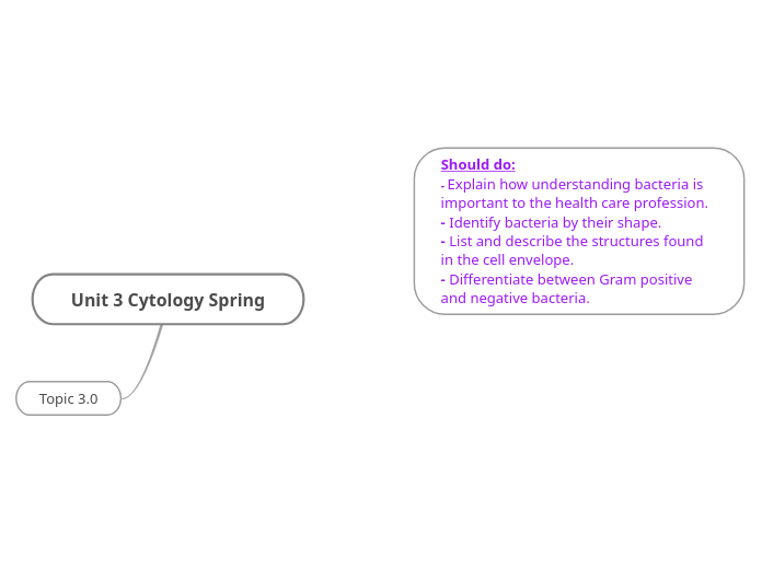 Cytology Spring - Mind Map