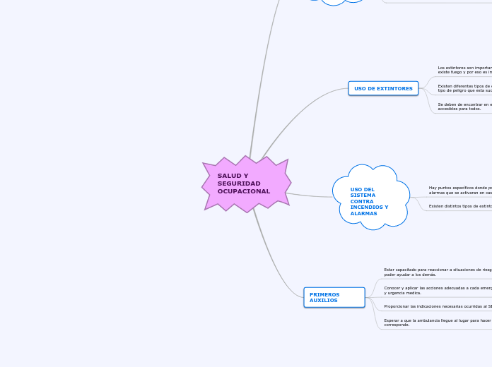 SALUD Y SEGURIDAD OCUPACIONAL - Mind Map