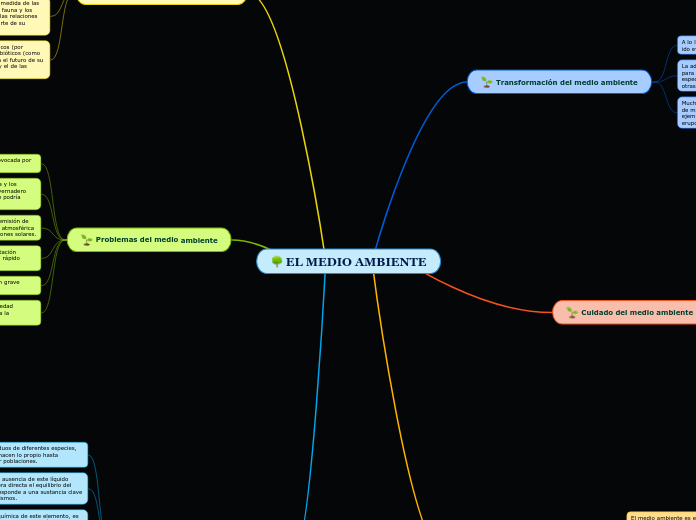 EL MEDIO AMBIENTE - Mind Map