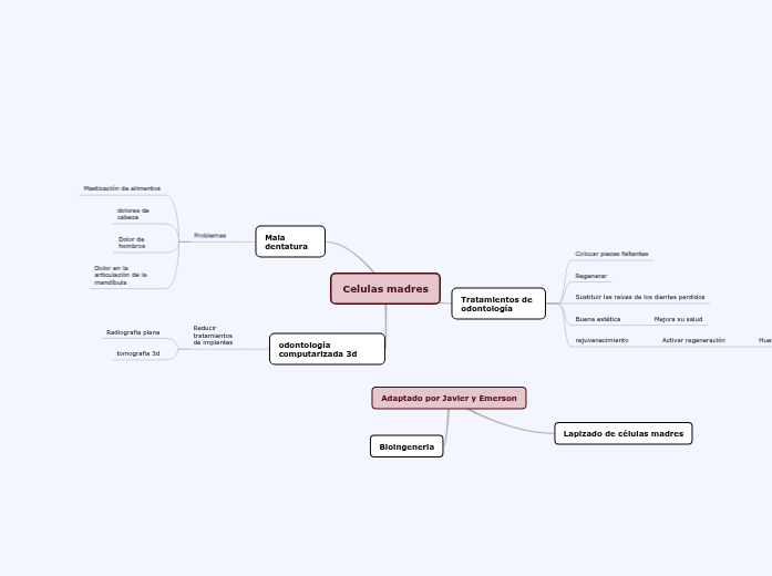 Celulas madres - Mind Map