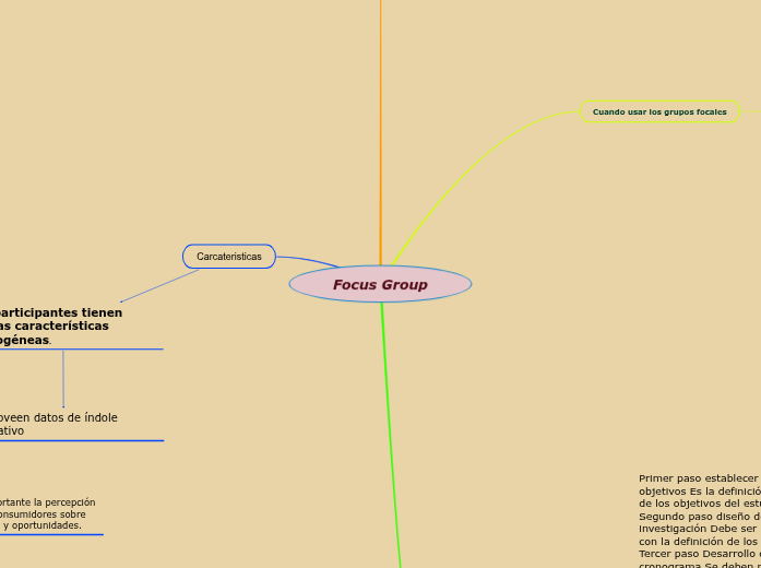 Focus Group - Mind Map