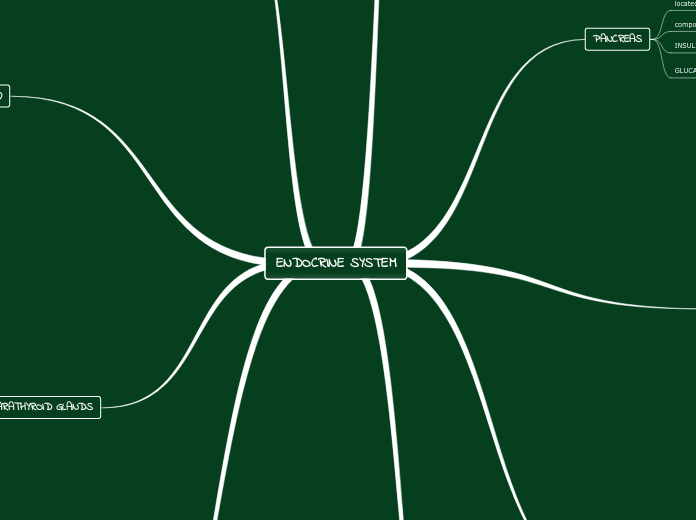 ENDOCRINE SYSTEM - Mind Map