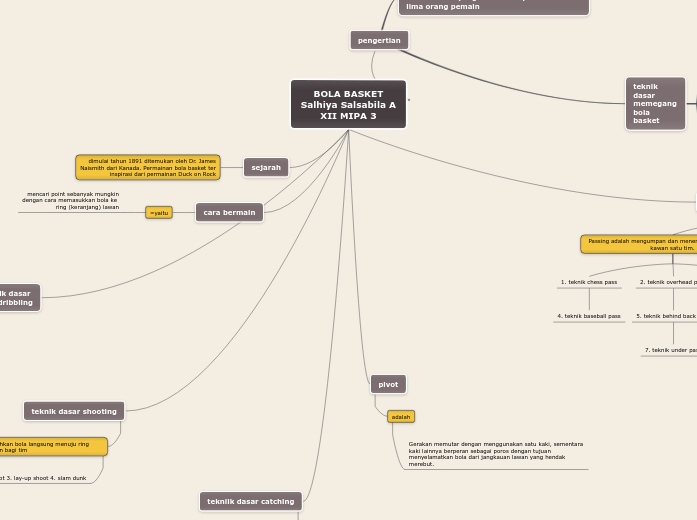 BOLA BASKET Salhiya Salsabila A XII MIPA 3 - Mind Map