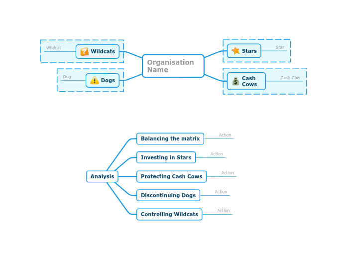 Boston Matrix - Mind Map