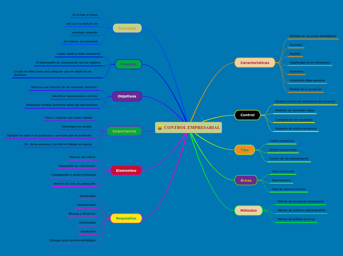CONTROL EMPRESARIAL - Mind Map