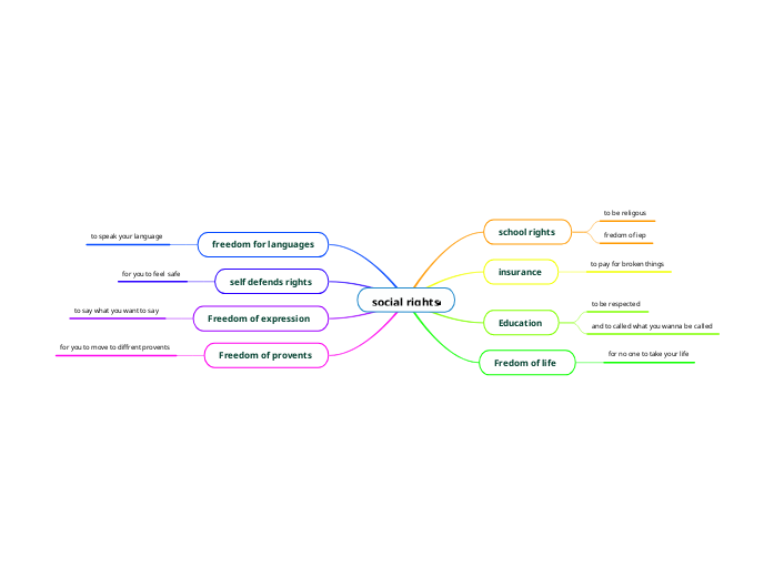 social rights - Mind Map