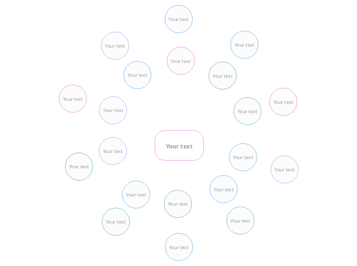 Colorful Wheel - Mind Map