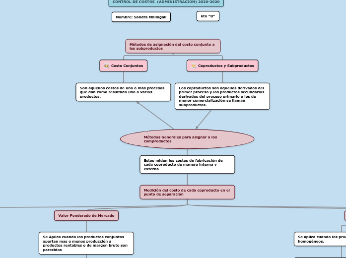 CONTROL DE COSTOS DEBER 2 - Mind Map