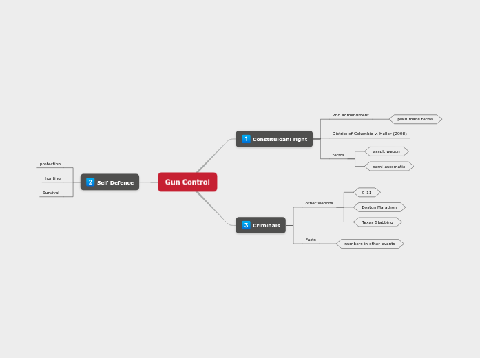 Gun Control - Mind Map
