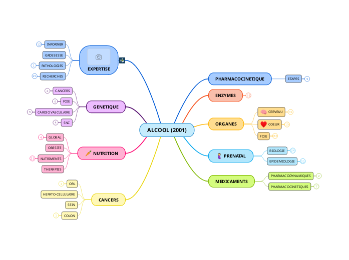 ALCOOL (2001) - Mind Map