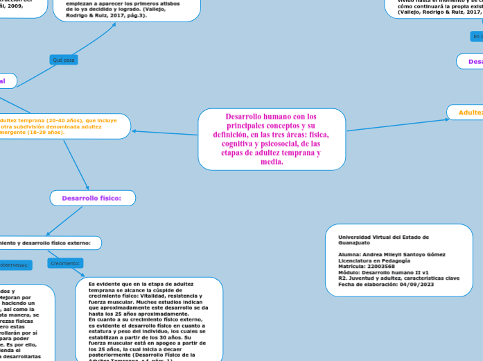 Desarrollo humano con los principales conc...- Mind Map