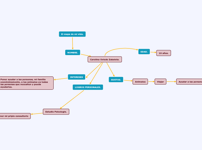 El mapa de mi vida. - Mind Map