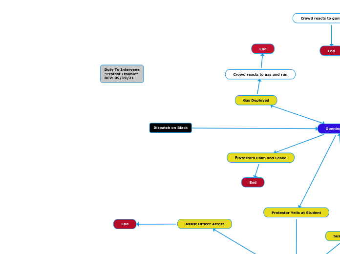Protest Trouble - Mind Map