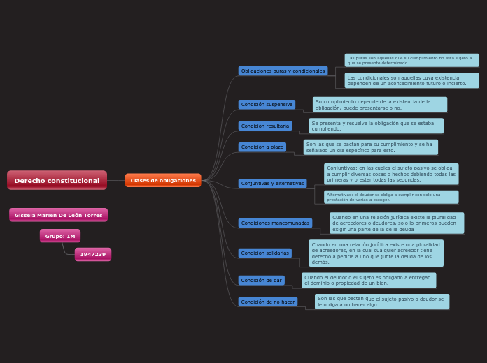Derecho constitucional - Mind Map