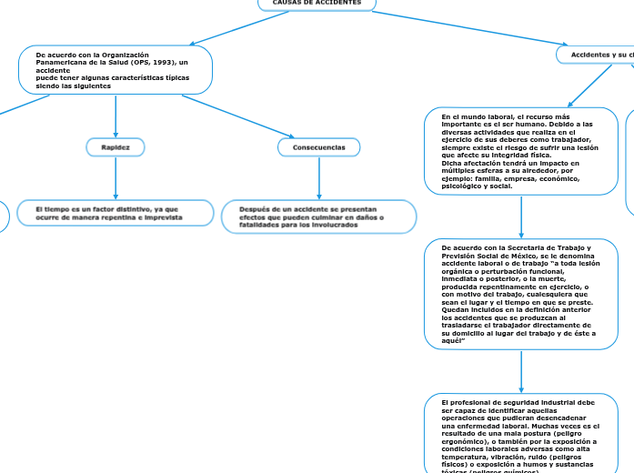 CAUSAS DE ACCIDENTES - Mind Map