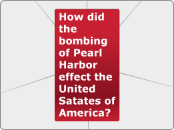 How did the bombing of Pearl Harbor effect...- Mind Map