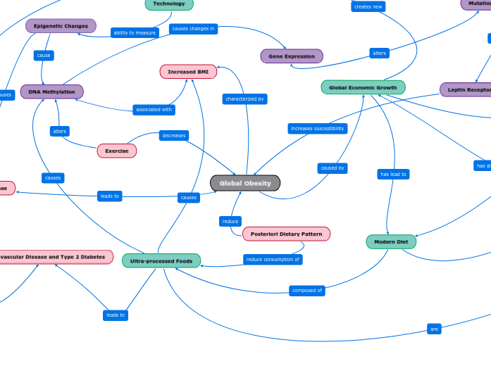 Global Obesity - Mind Map