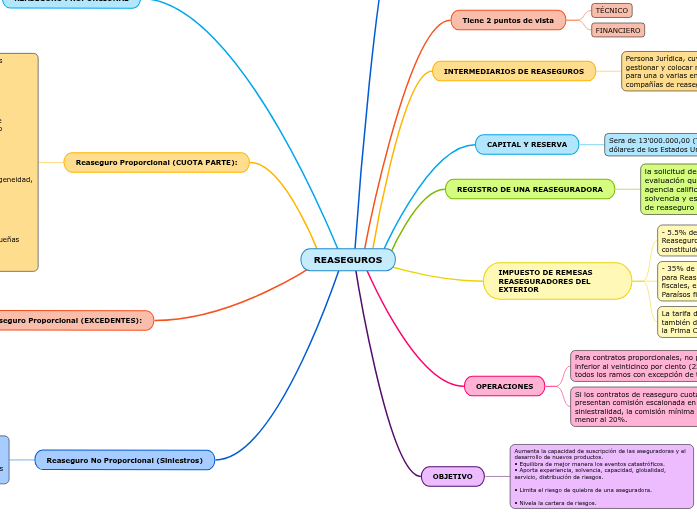 REASEGUROS - Mind Map