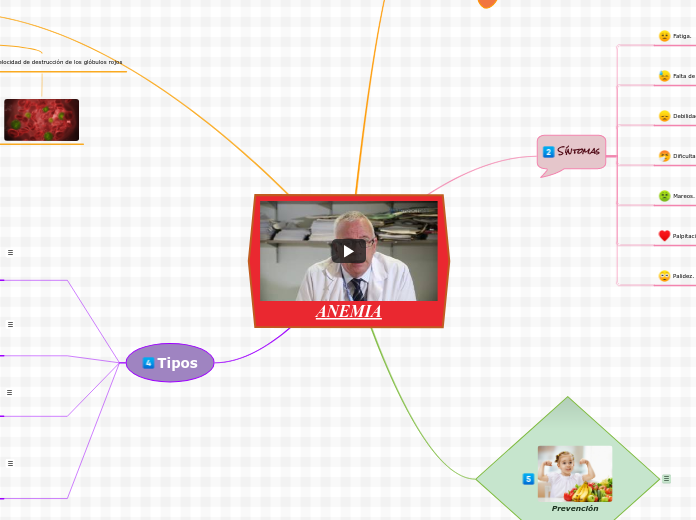 ANEMIA - Mind Map