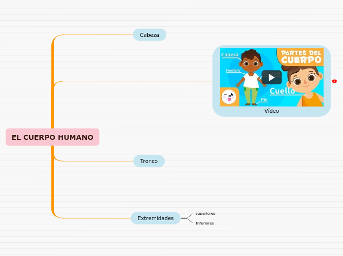 EL CUERPO HUMANO - Mind Map