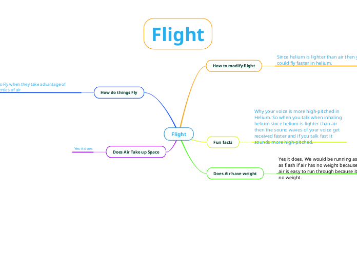 Flight Diagram - Mind Map