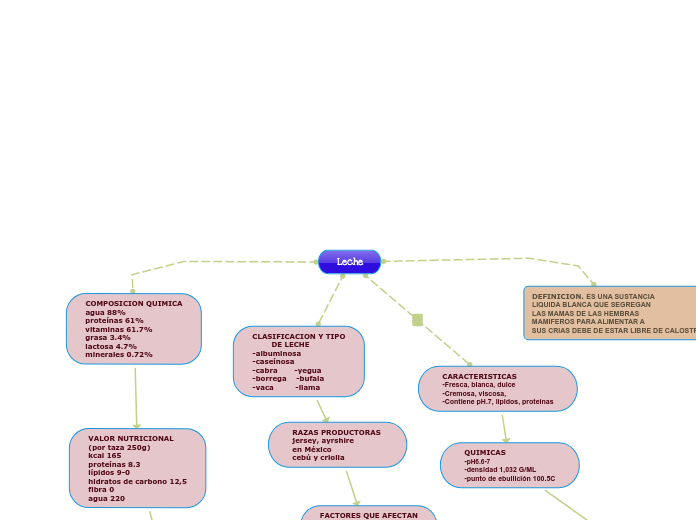 Leche - Mind Map