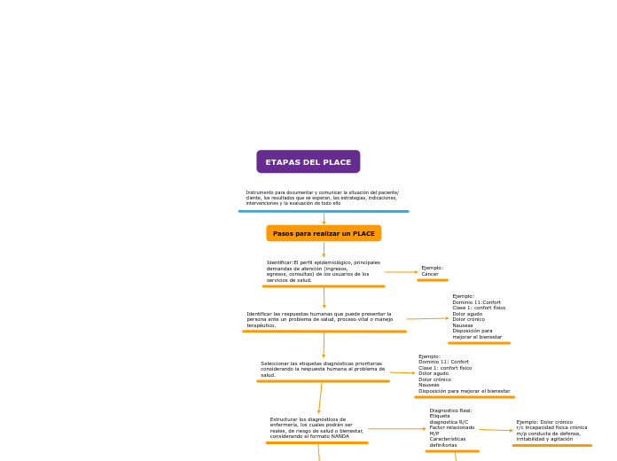 ETAPAS DEL PLACE - Mind Map
