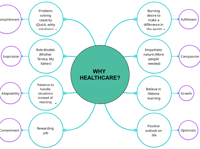 WHY HEALTHCARE? copy - Mind Map