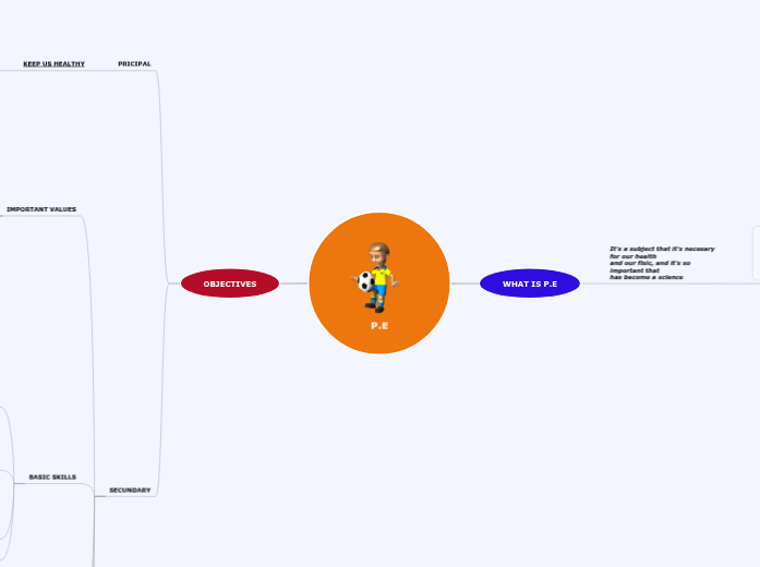 P.E - Mind Map