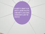 HUMAN BODY PARTS - Mind Map