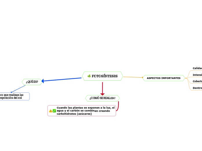 FOTOSÍNTESIS - Mind Map